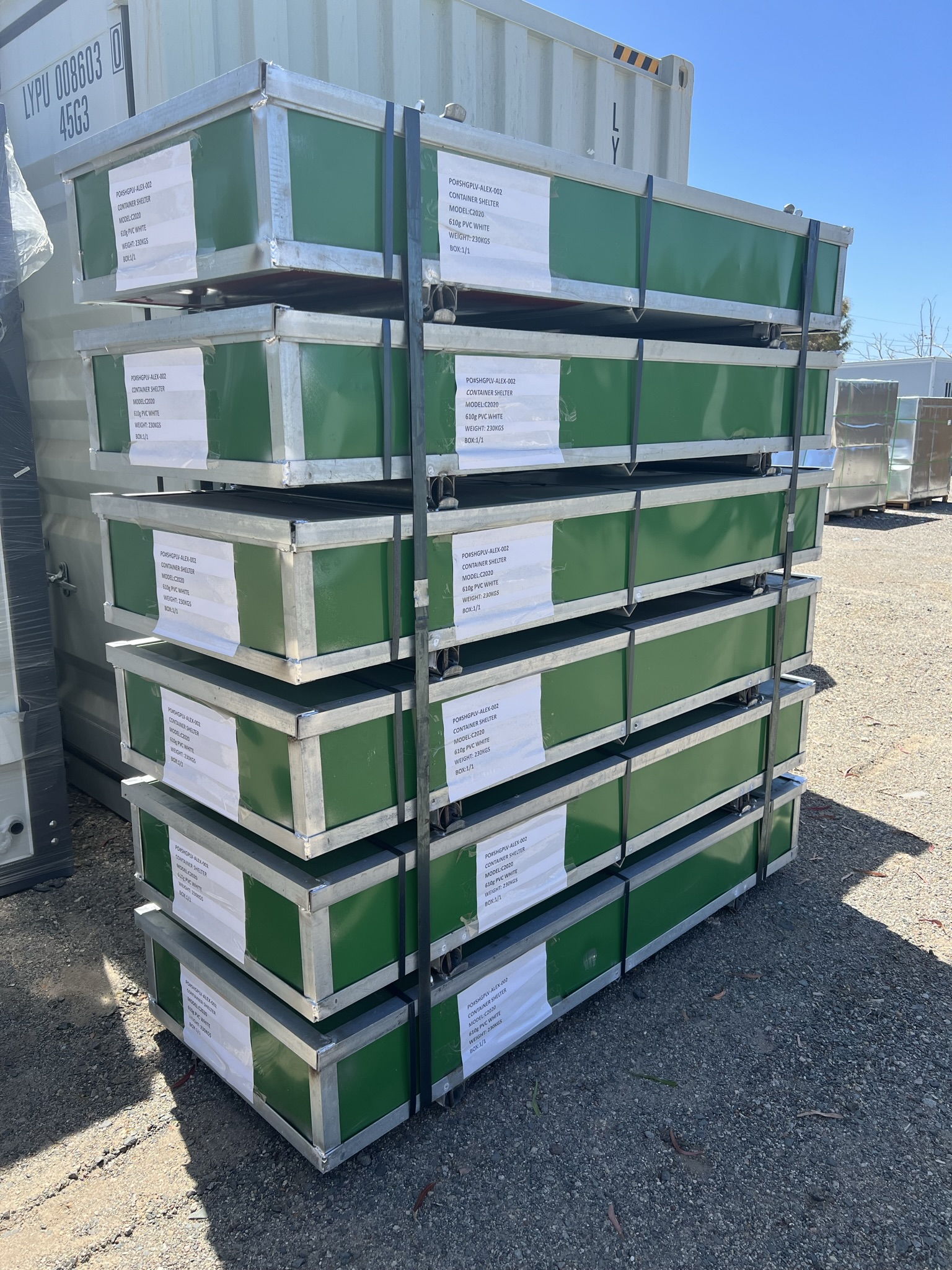 Container Dome Shelter Kit - 12m x 12m No Back Wall - Perth Equipment Sales