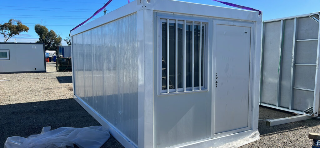 5.8 x 2.45 Flat Pack Site Office / Donga / Transportable Building ...