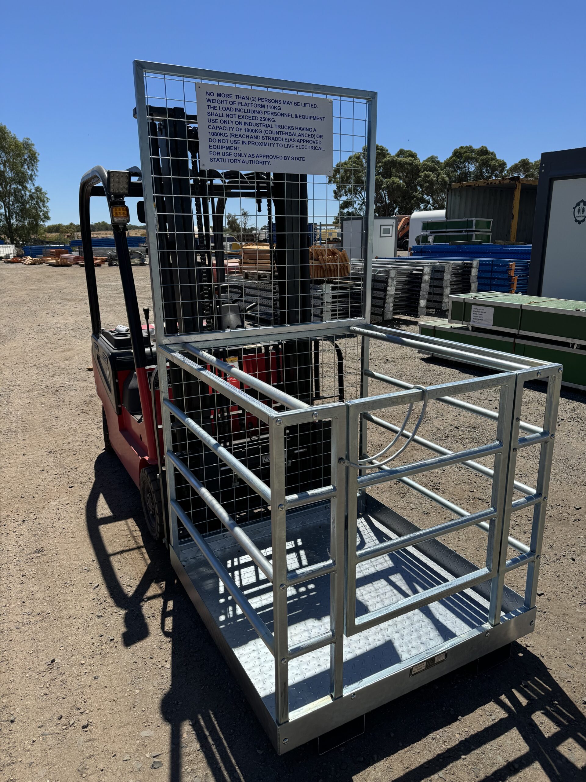 Forklift Man Cage / Safety Cage - Perth Equipment Sales