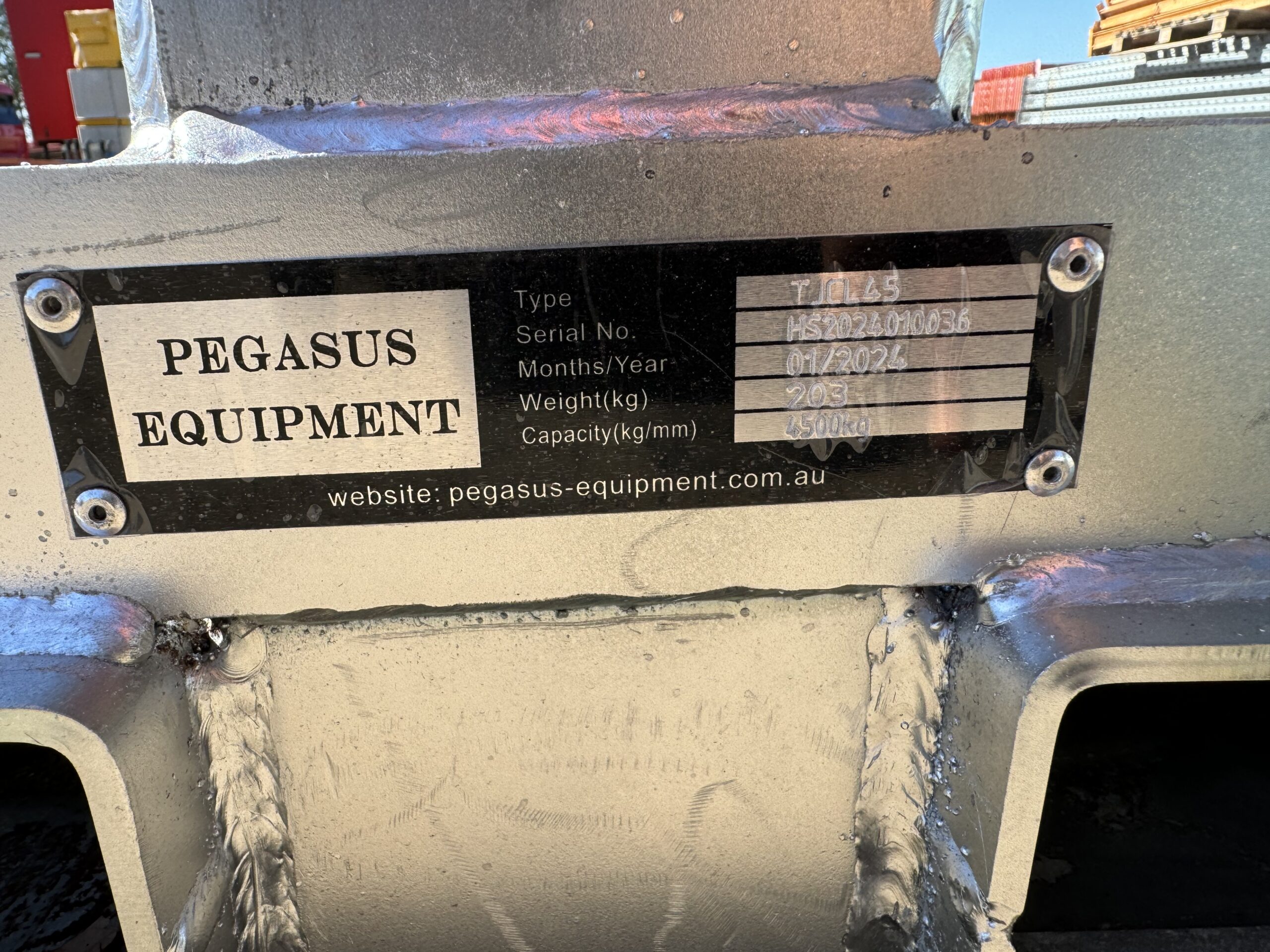 Forklift Crane Jib Attachment (Short) - Perth Equipment Sales